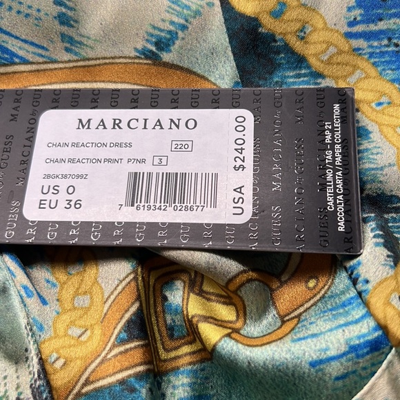 Marciano by Guess | Dresses | Nwt Marciano By Guess Blue Chain Reaction ...